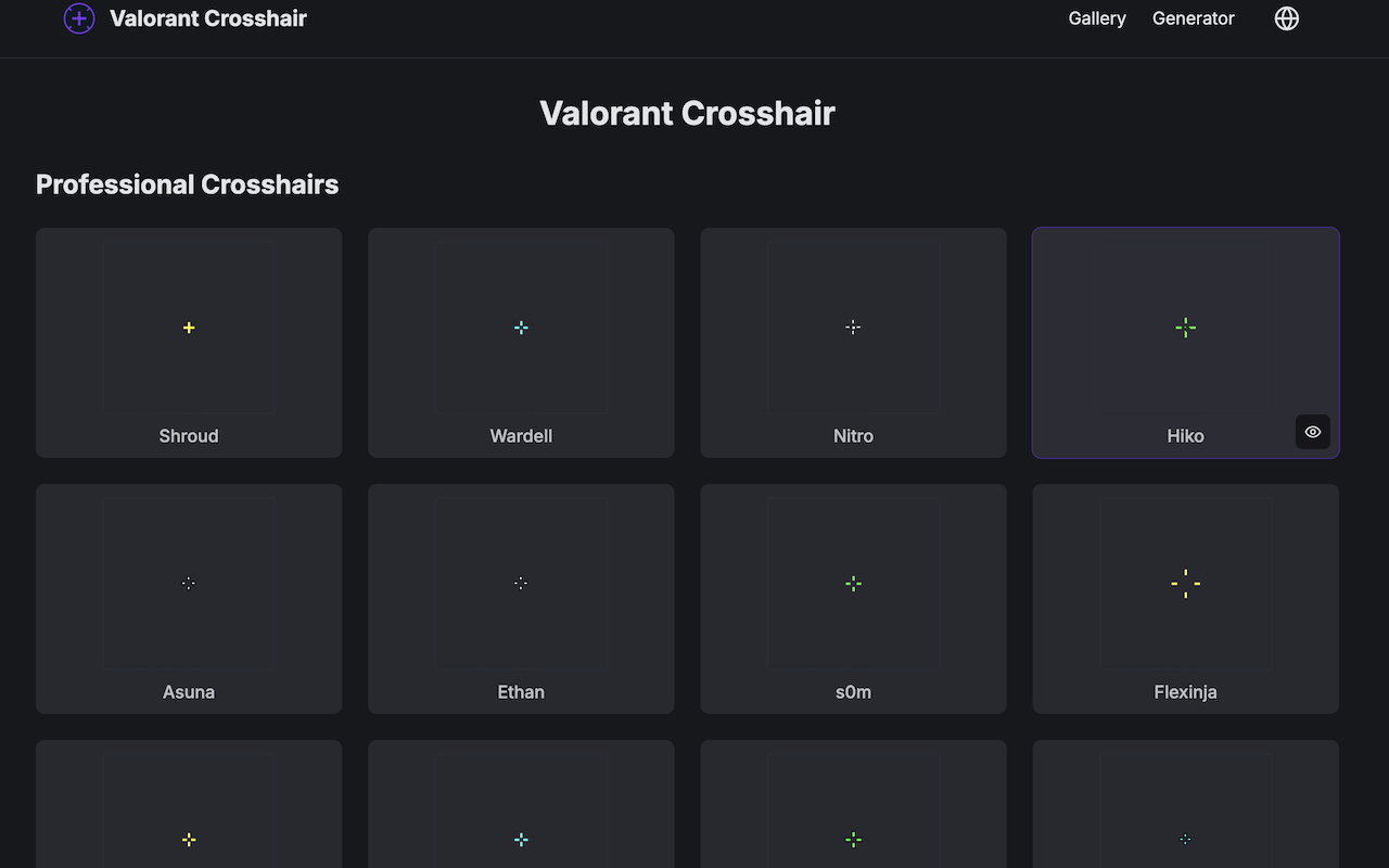 valorantcrosshair · GitHub